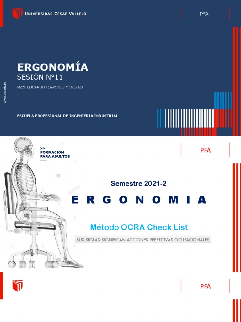 Sesión 11 Método OCRA Check List | PDF