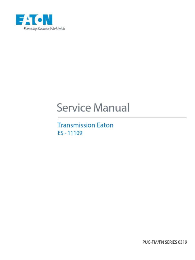 Service Manual EATON v1.01 | PDF