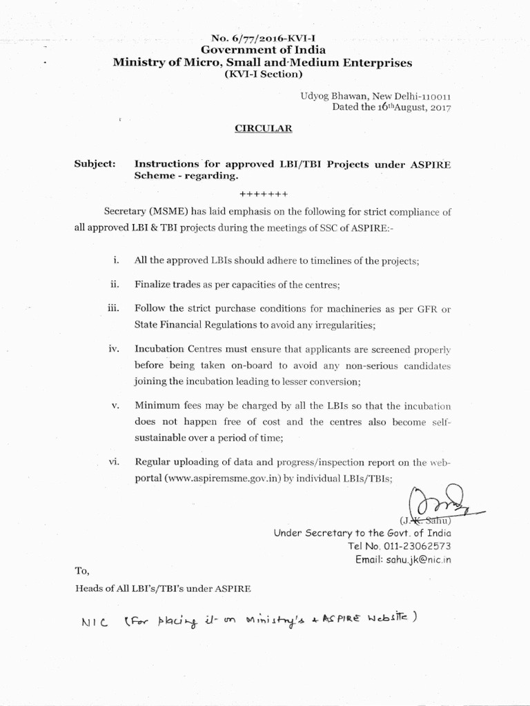 ASPIRE Scheme Compliance Guide | PDF