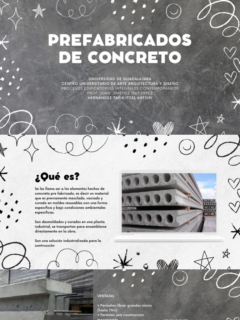 Prefabricados de Concreto | PDF | Hormigón | Acero