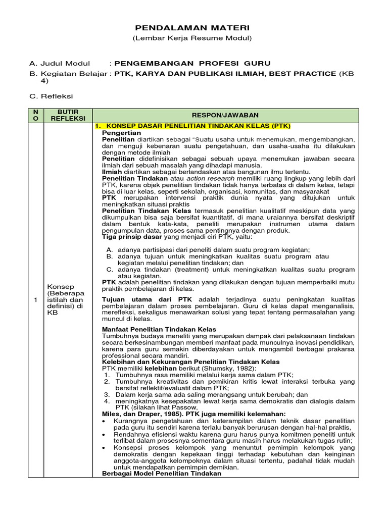 LK Resume PPG KB 4 | PDF