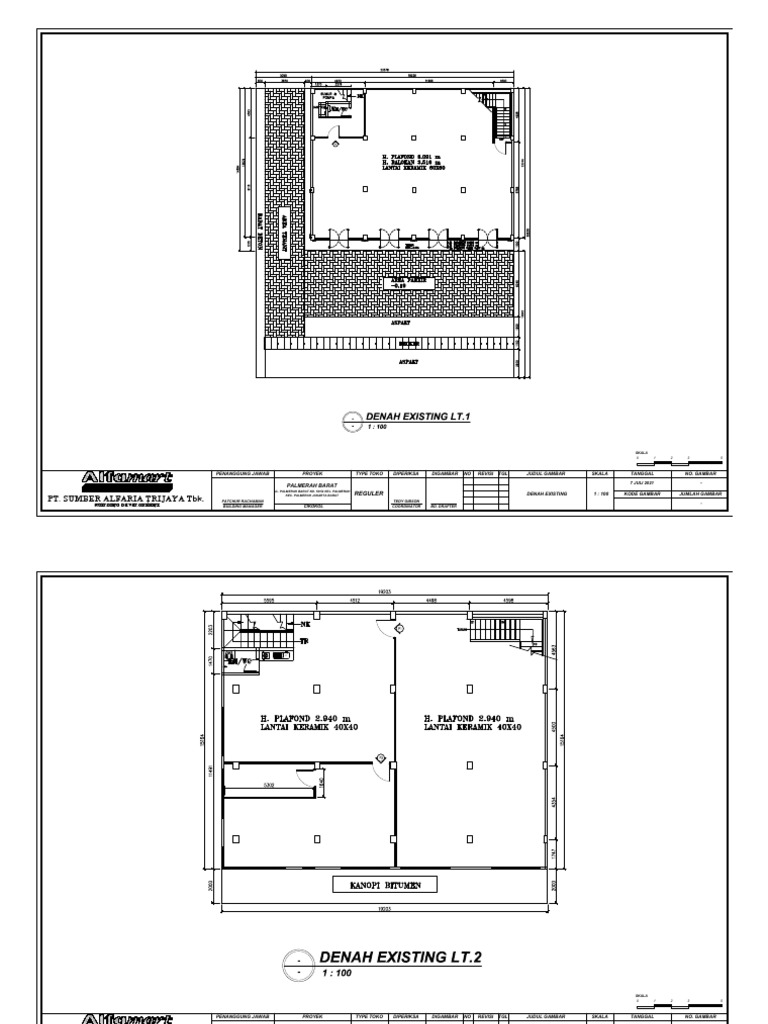 Contoh Layout Bangunan Untuk Minimarket | PDF