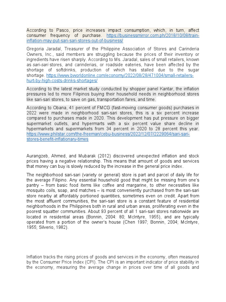 Inflation Is Defined As The Rate of Increase in The Value of Goods and Services Over A Given ...