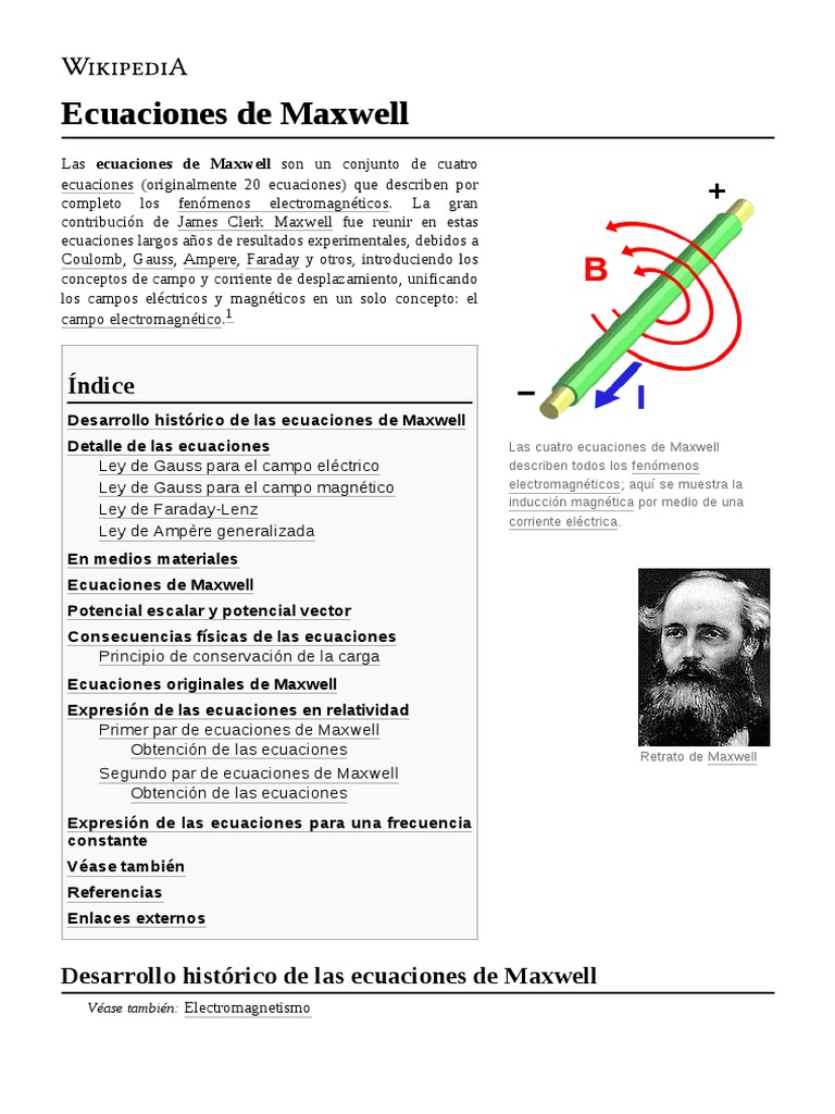 Ecuaciones de Maxwell | PDF | Ecuaciones de Maxwell | Campo magnético