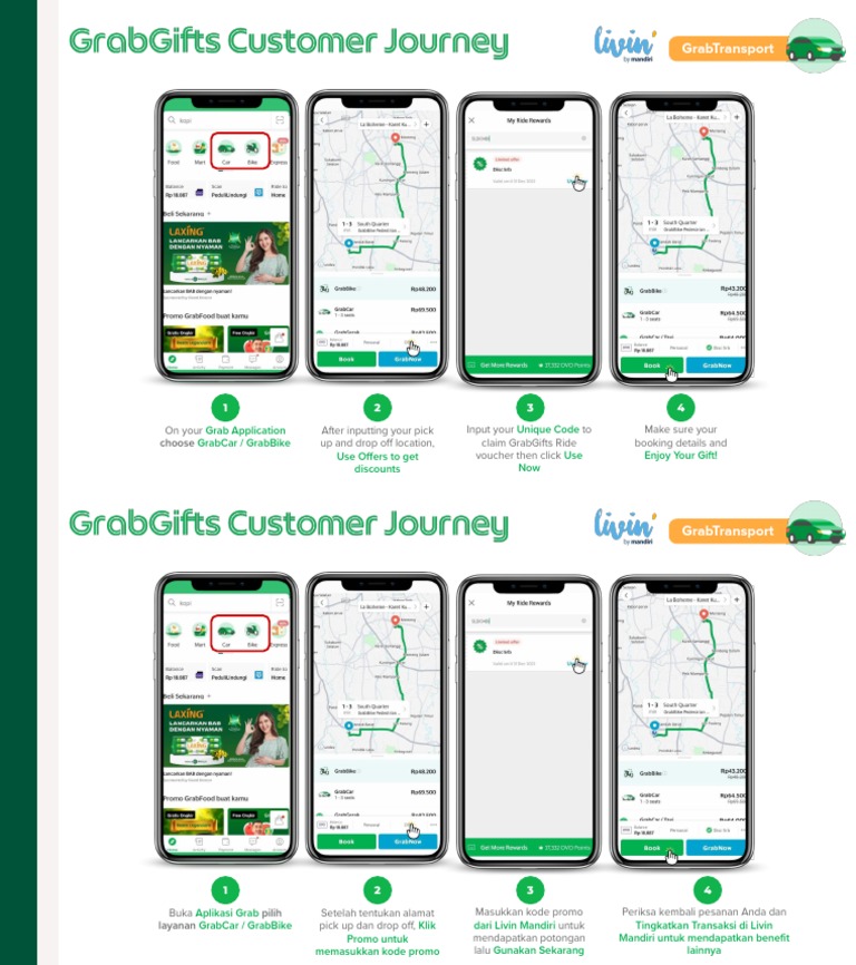 Cara Menggunakan GrabGift dan Promo Livin | PDF