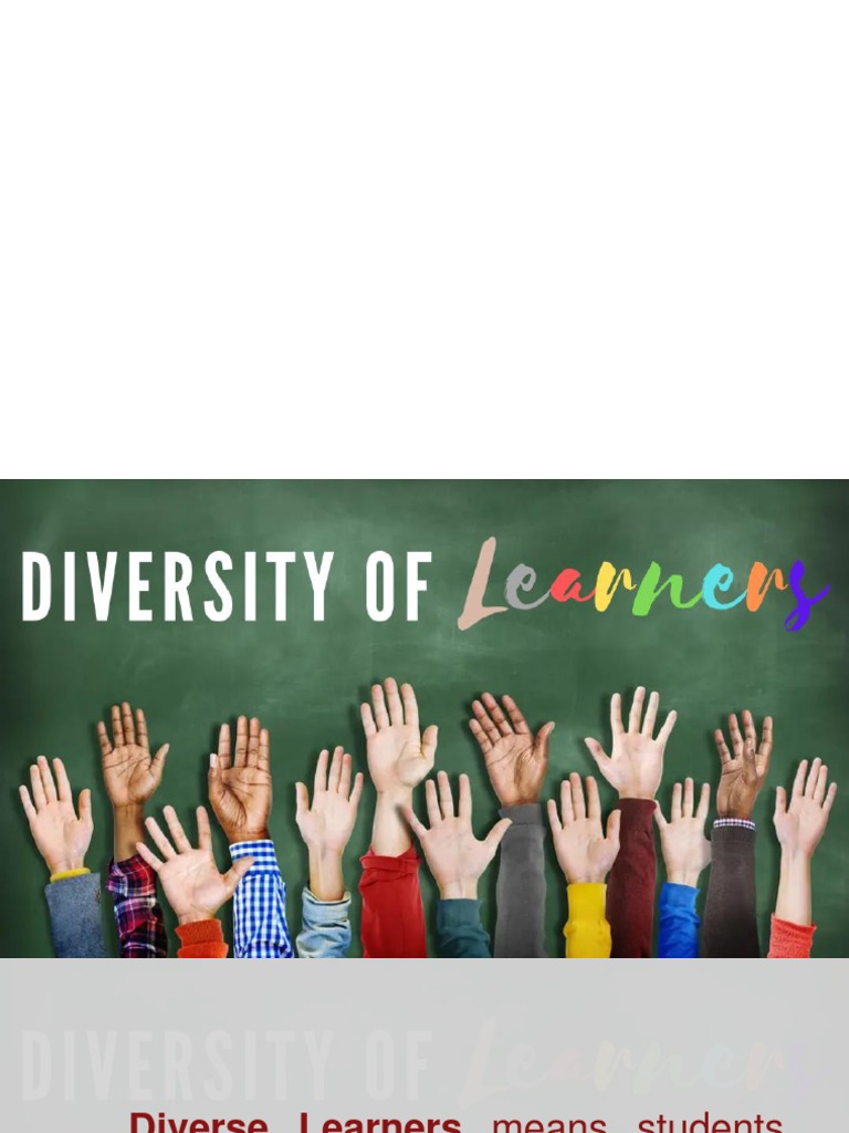 Diversity Of Learners Pdf Intellectual Tedness Learning
