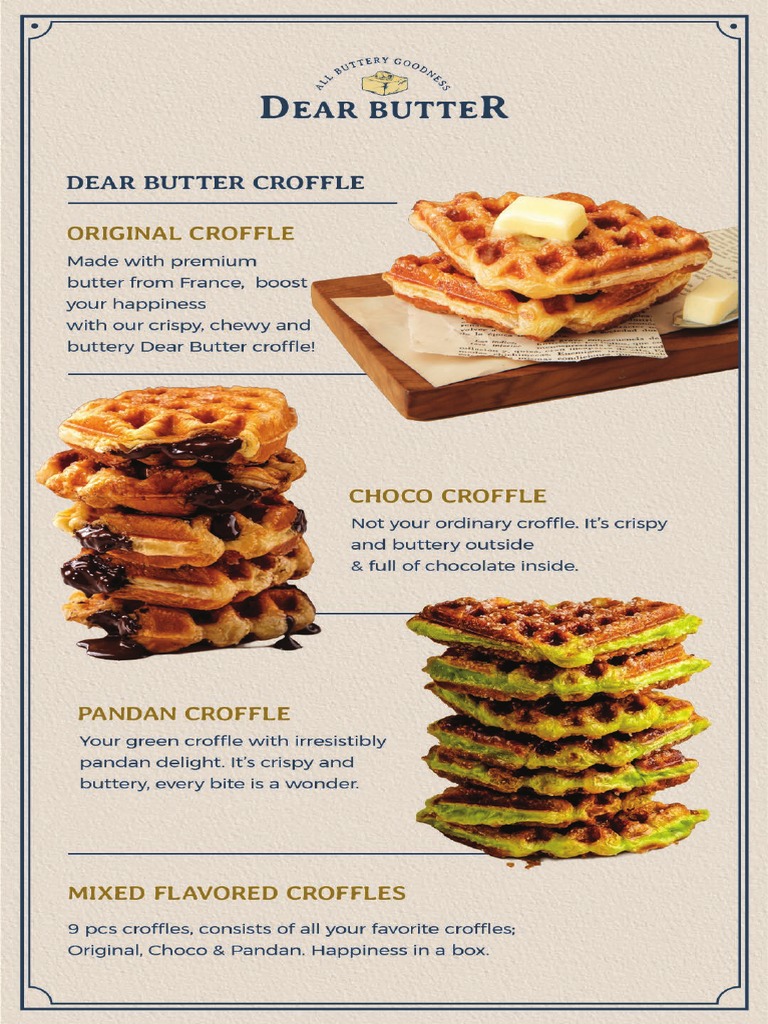 Dear Butter Menu | PDF