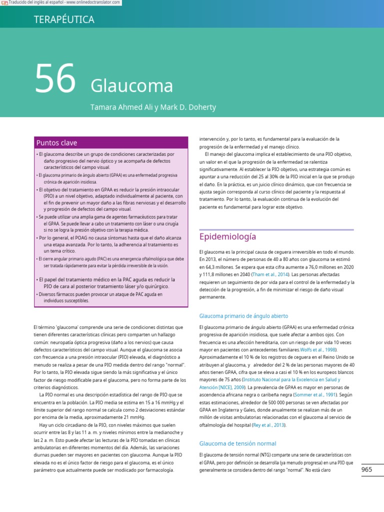 Glaucoma | PDF | Glaucoma | Oftalmología