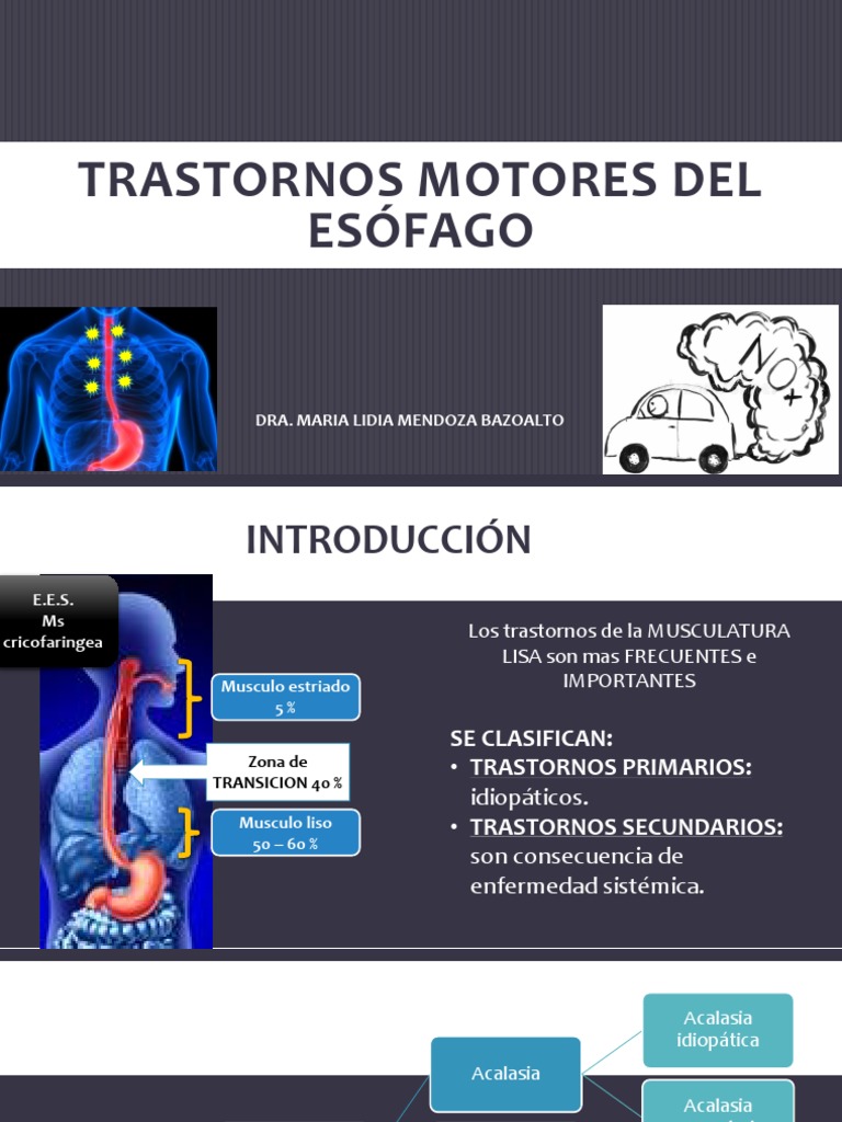 Trastornos Motores Esofago | PDF | Esófago | Enfermedades y trastornos