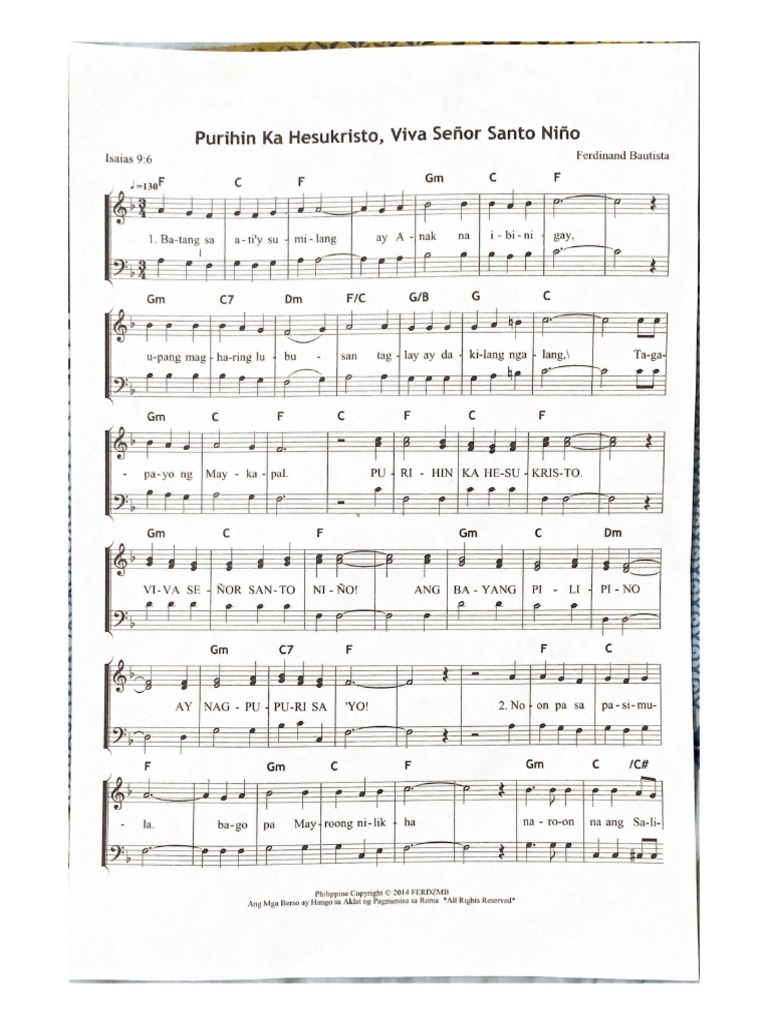 Purihin Ka Hesukristo Viva Señor Santo Niño Pdf
