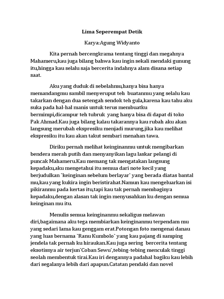 Impian dan Kenangan Mahameru | PDF | Agama & Spiritualitas | Fiksi Misteri, Thriller, & Kejahatan