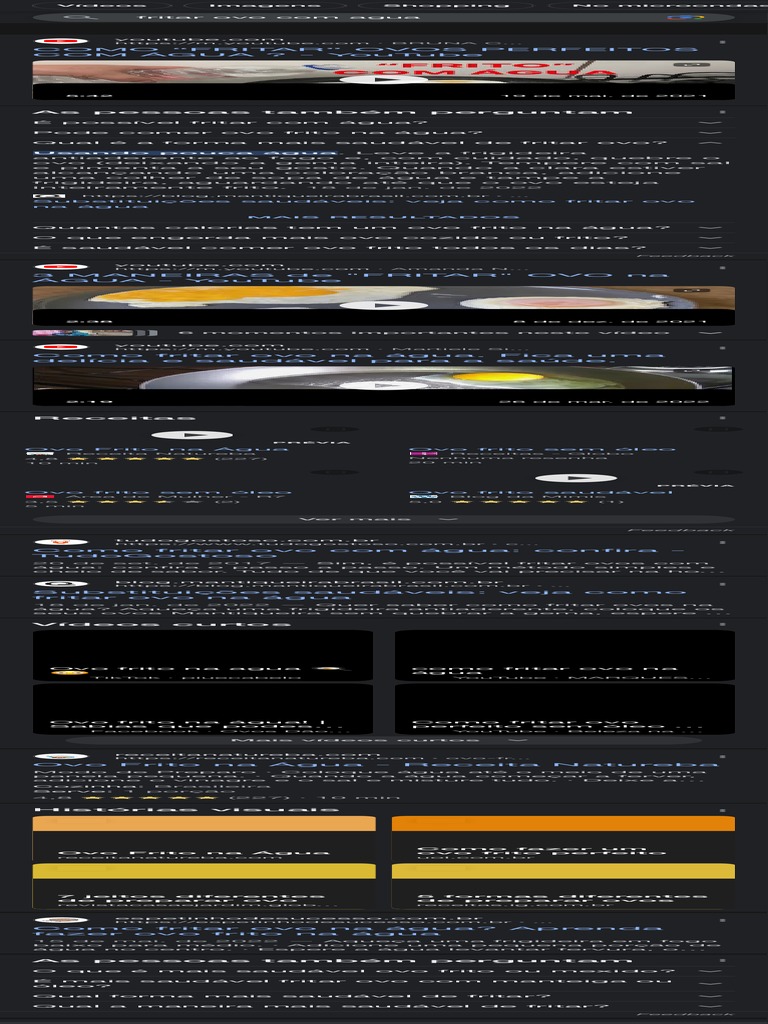 Fritar Ovo Com Agua - Pesquisa Google | PDF | Fritar (culinária) | Ovo (alimento)