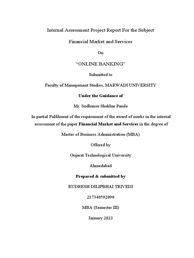 FMS Report | PDF | Automated Teller Machine | Banks