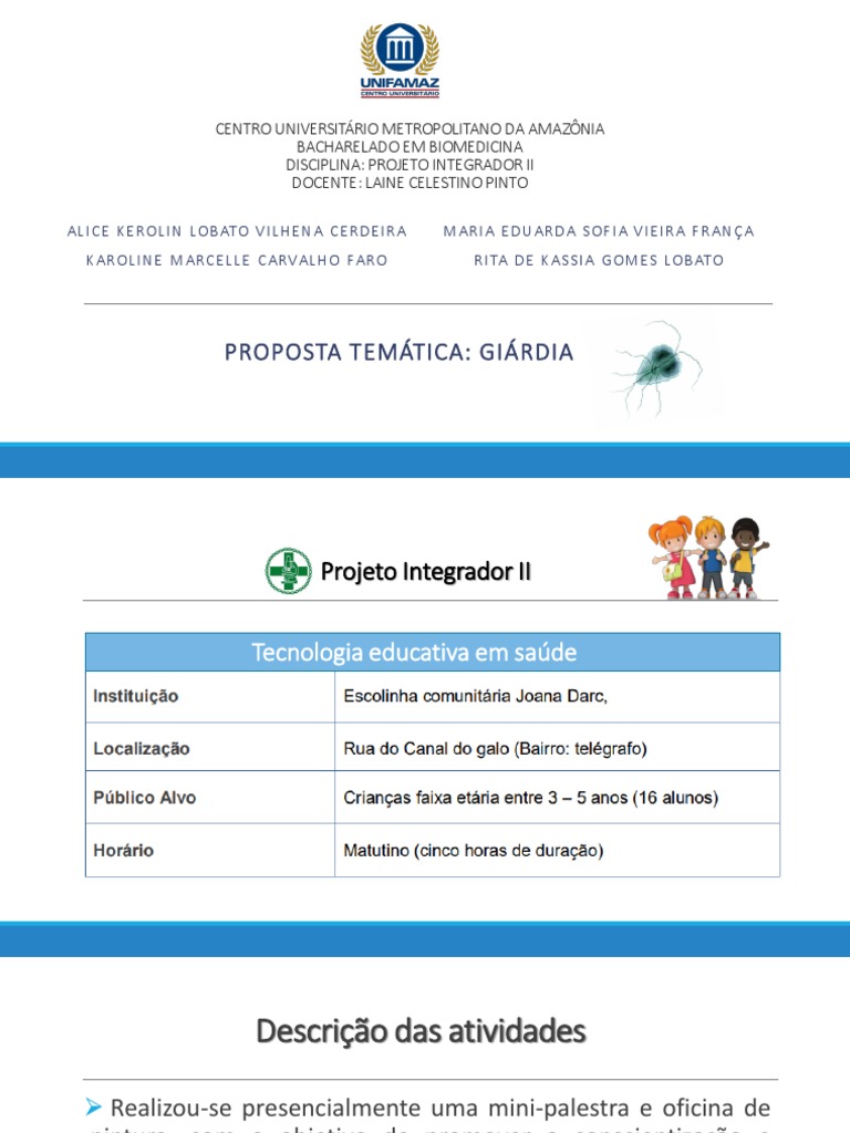 Projeto Integrador II - Slides | PDF