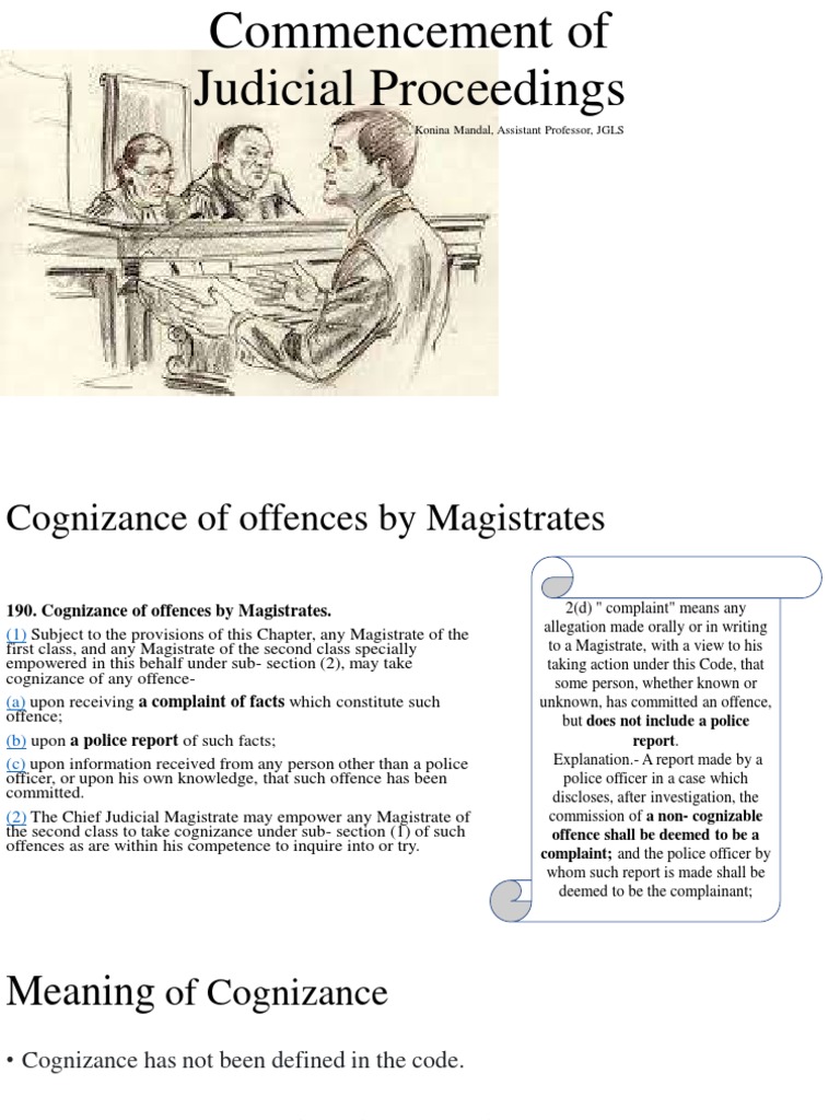 Commencement of Judicial Proceedings | PDF | Magistrate | Trials