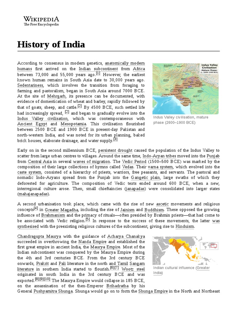 History of India-Complete | PDF