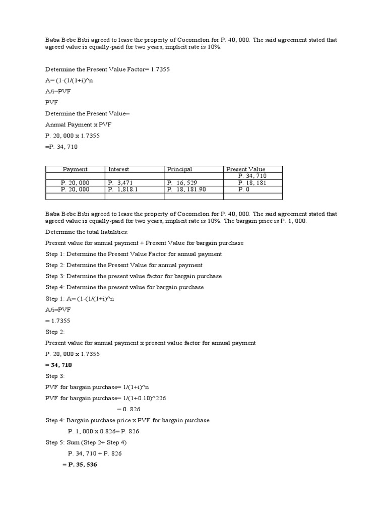 Bsais Reviewer | PDF | Present Value | Interest