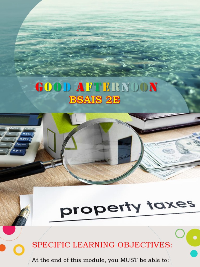 Module 11 Real Property Tax | PDF | Property Tax | Taxes