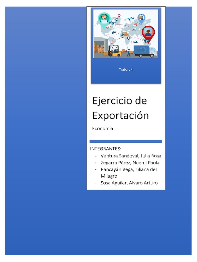 Ejercicio de Exportación - Grupo 1 | PDF