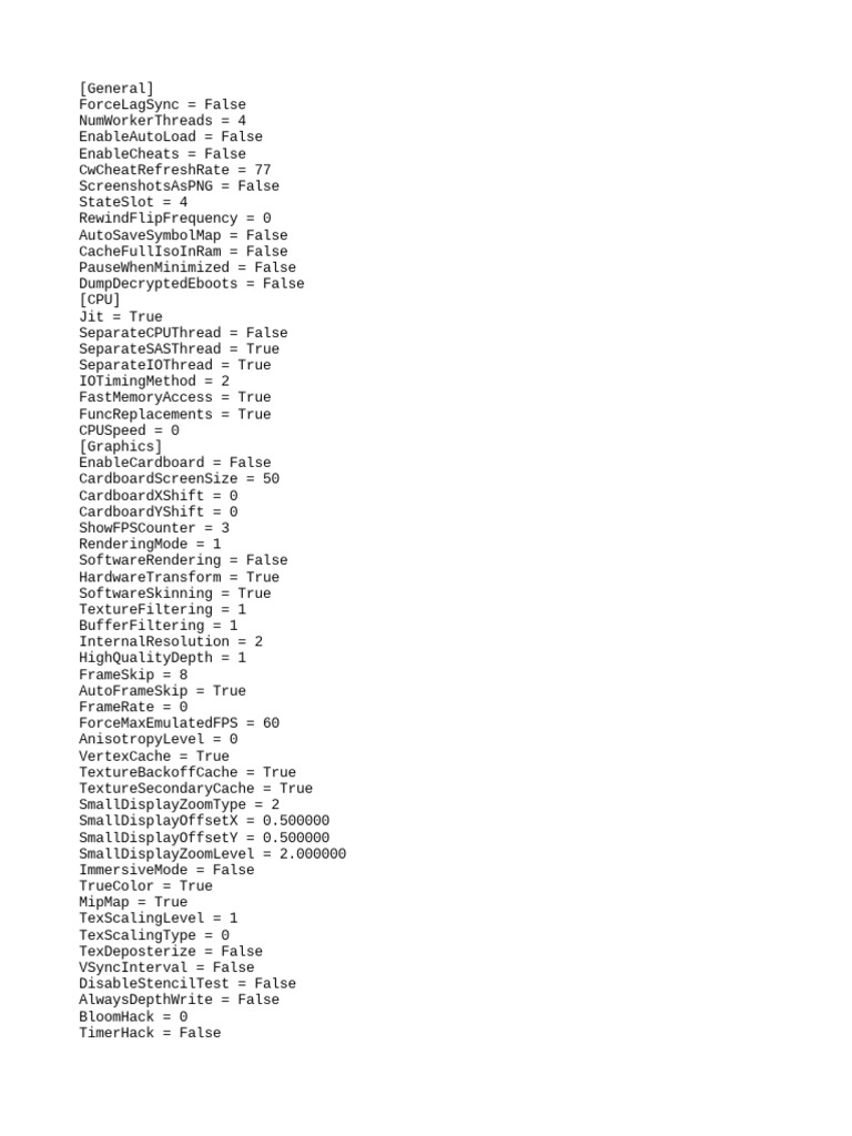 ULES01510 PPSSPP - Ini | PDF