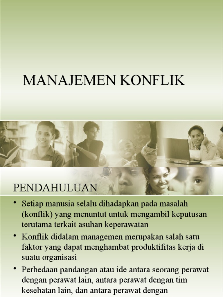 Manajemen Konflik | PDF | Karier & Perkembangan