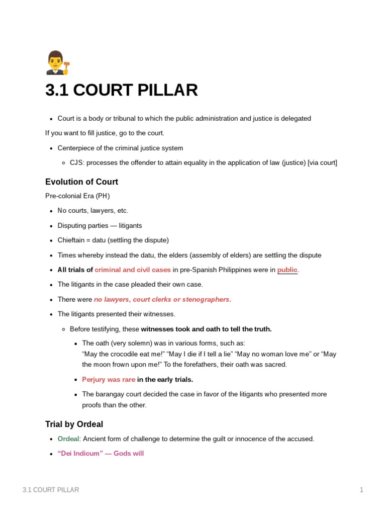 The Court Pillar | PDF | Jurisdiction | Appellate Court
