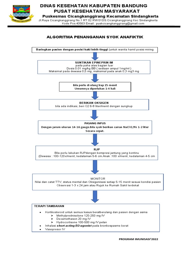 Algoritma Syok Anafilaktik | PDF