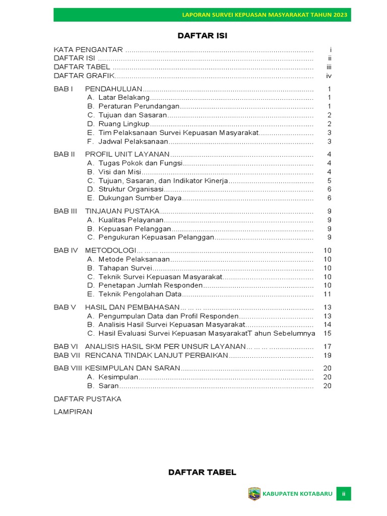 SKM 2021 - SETDA - 02. Daftar Isi | PDF