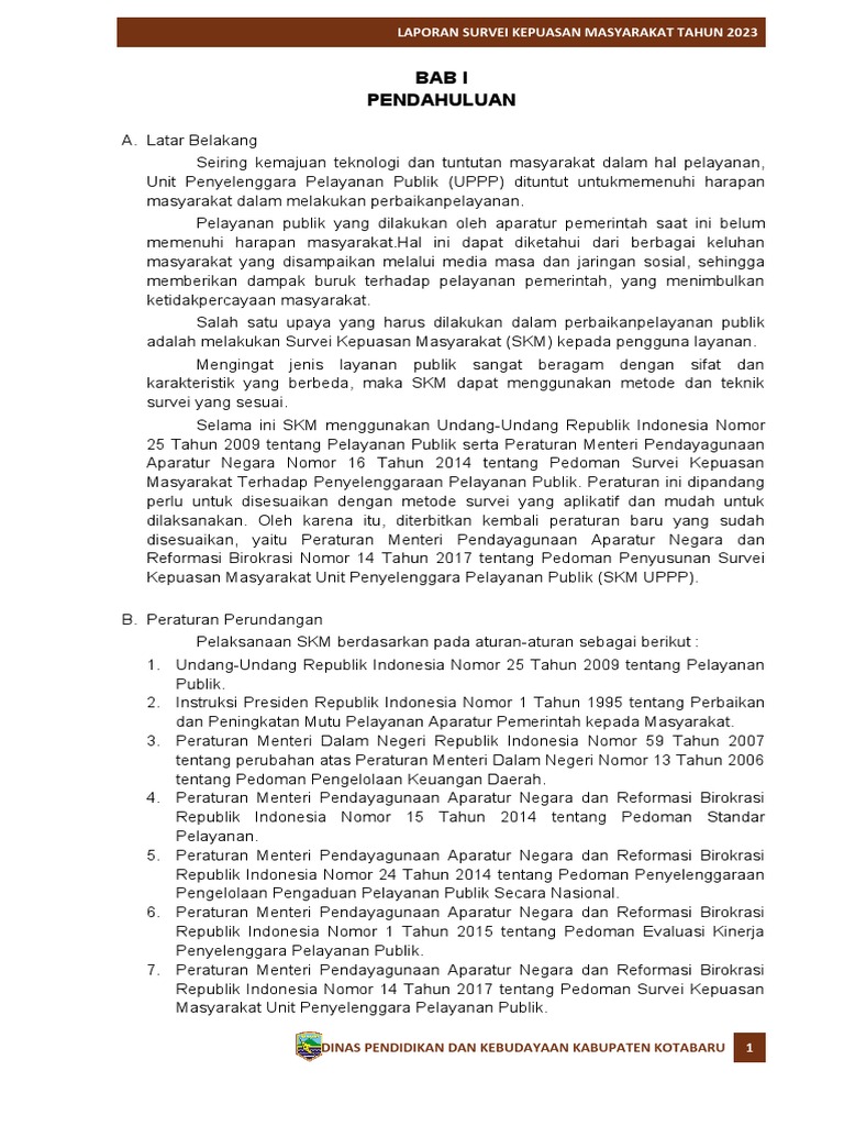 SKM 2021 - SETDA - 03. Laporan SKM | PDF