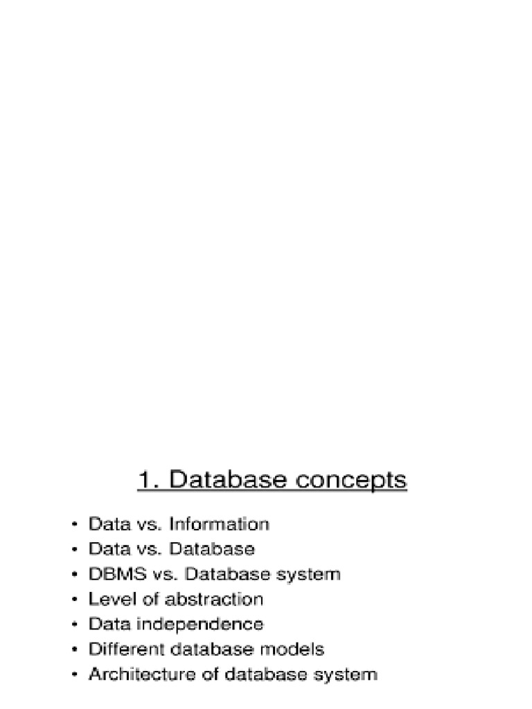DBMS I | PDF | Computers