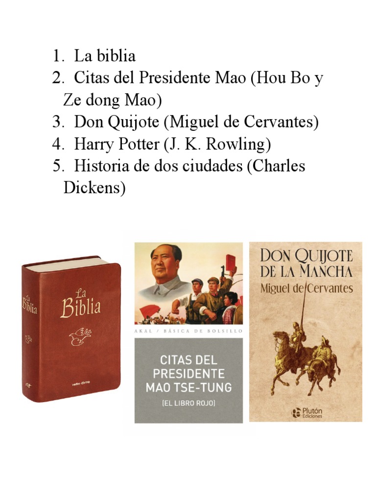 Los 5 Libros Mas Vendidos | PDF