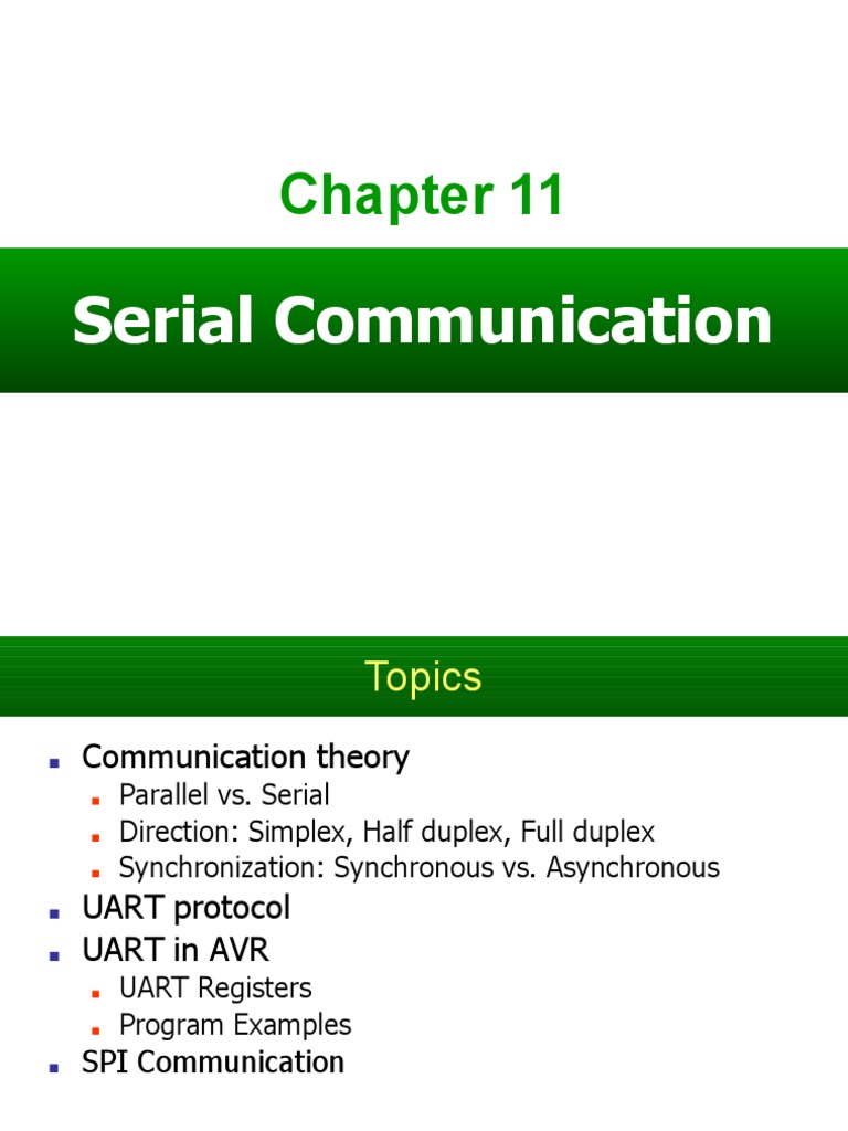 11 Serial Communication Pdf Computer Engineering Service Industries