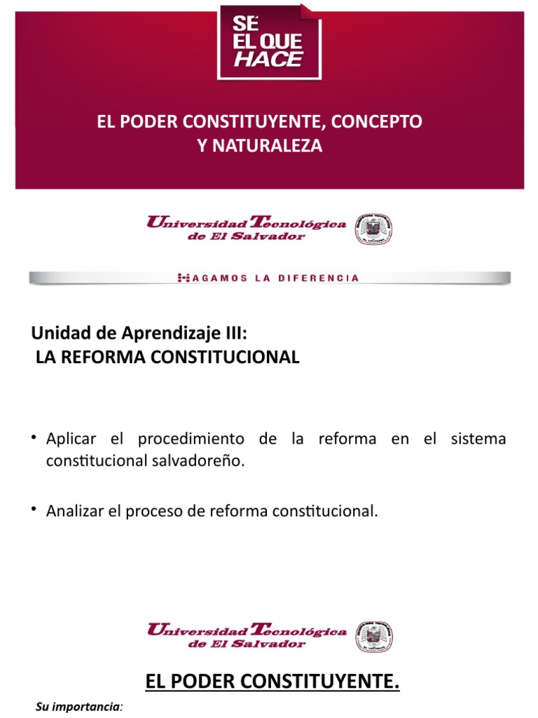 Poder Constituyente. Concepto y Naturaleza | PDF | Constitución ...