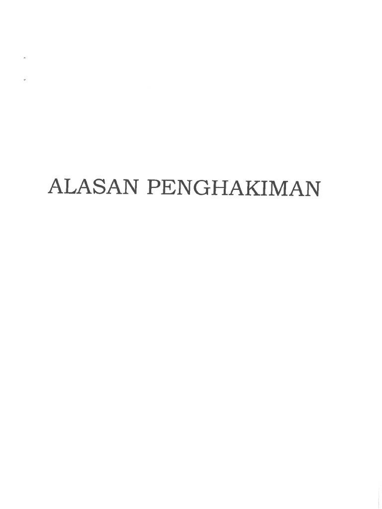 Alasan Penghakiman - Khalwat | PDF