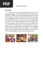 Cwts Narrative Report | PDF | Fire Safety | Safety