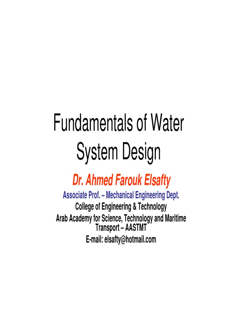 B-Fundamentals of Water System Design chapter 2 [Compatibility Mode](1 ...