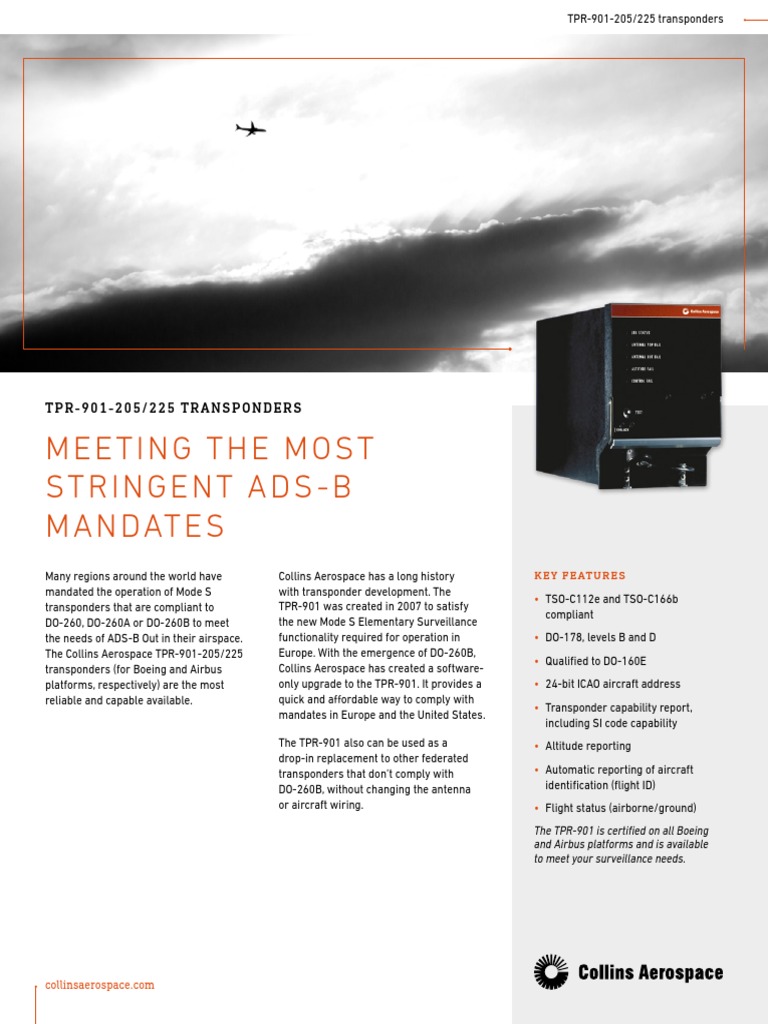 TPR-901 Data Sheet | PDF | Aviation Safety | Systems Engineering