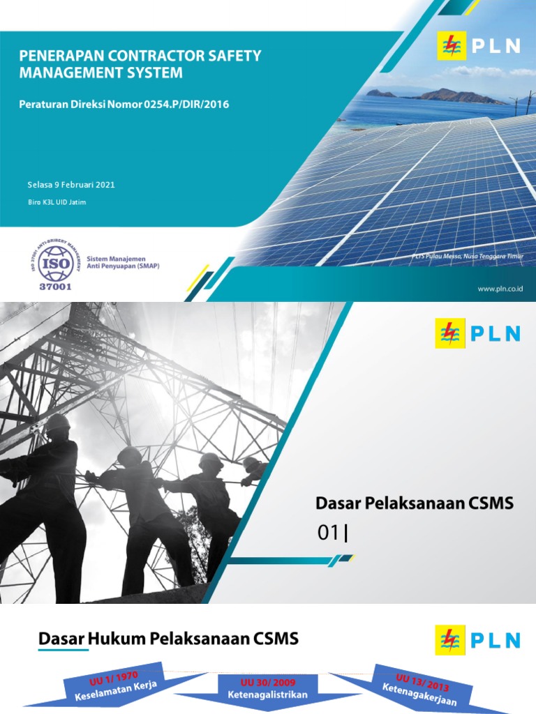 Safety Talk 2021-Penerapan CSMS | PDF