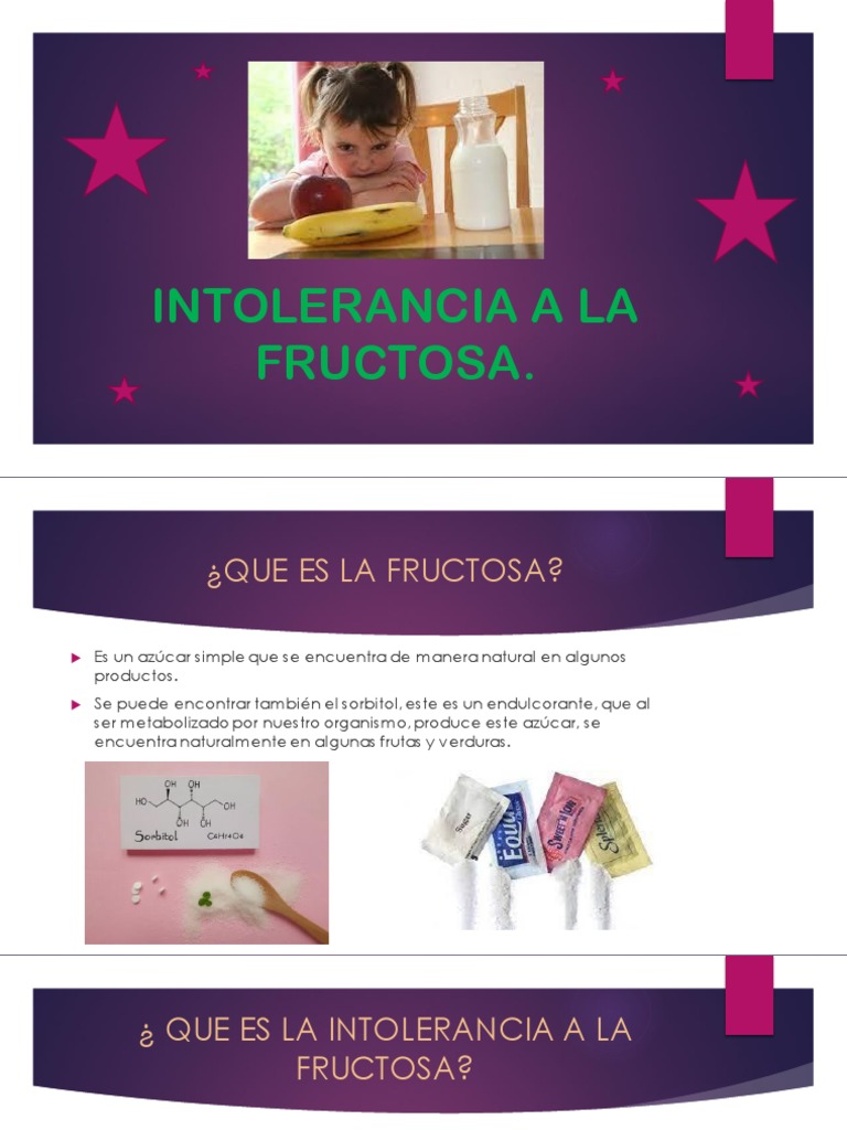 Intolerancia A La Fructosa Hellen Torres | PDF | Diarrea | Fructosa