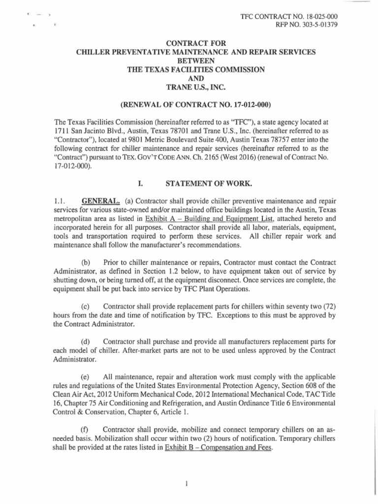 Trane 18-025 Master Contract | Download Free PDF | Employment | E Verify