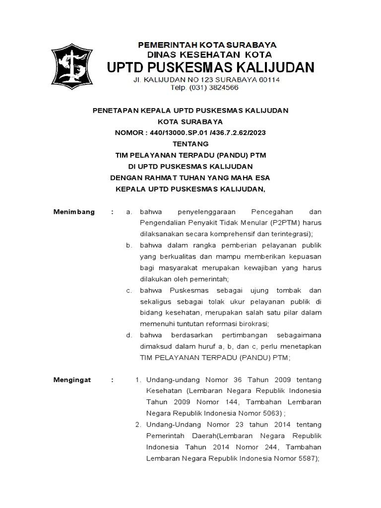 SK Tim Pandu PTM | PDF