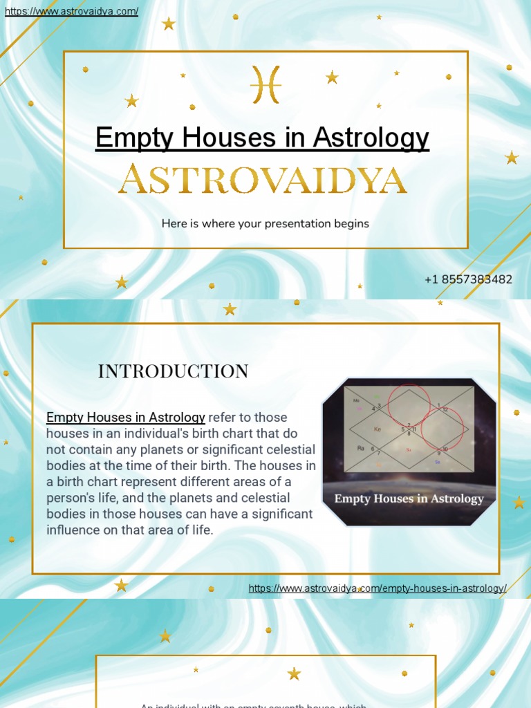 Understanding Empty Houses in Astrology | PDF | Horoscope | Western ...