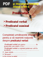 Predicatul Nominal, Fisa de Lucru | PDF