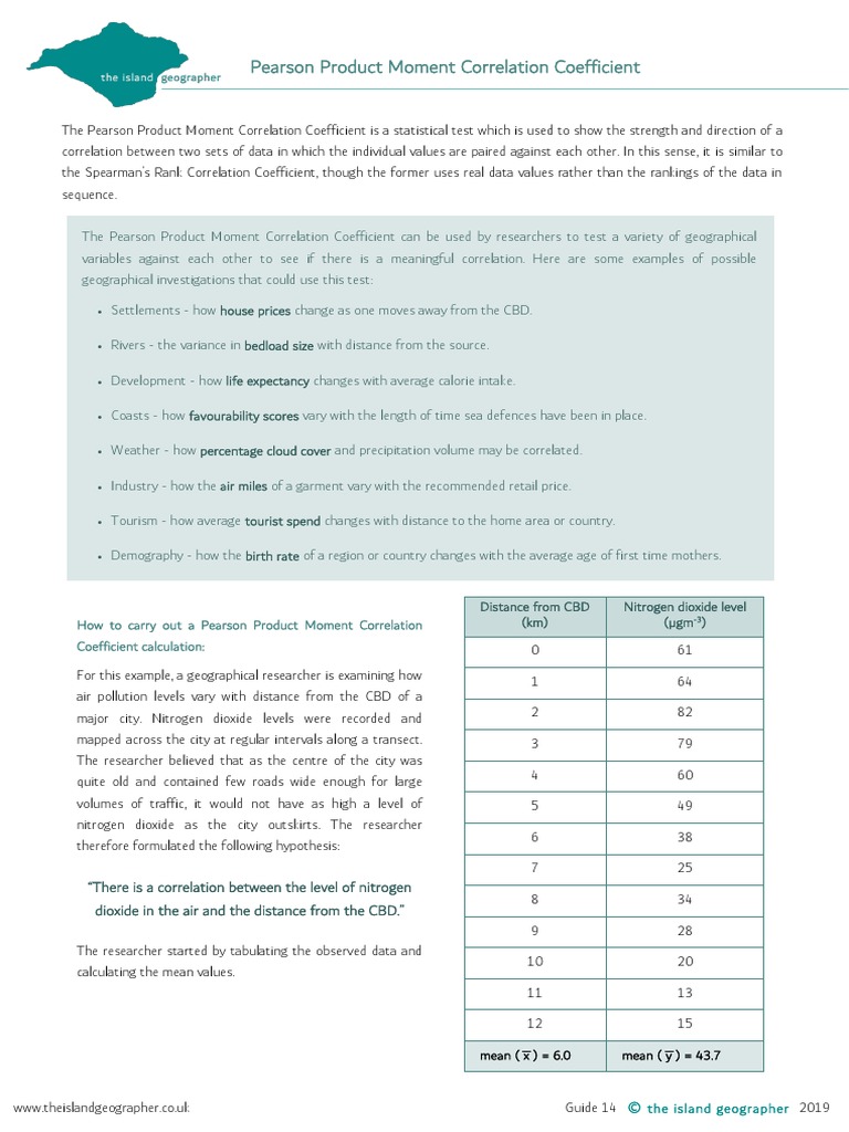 Pearson Correlation Coefficient Guide | PDF | Data Analysis ...