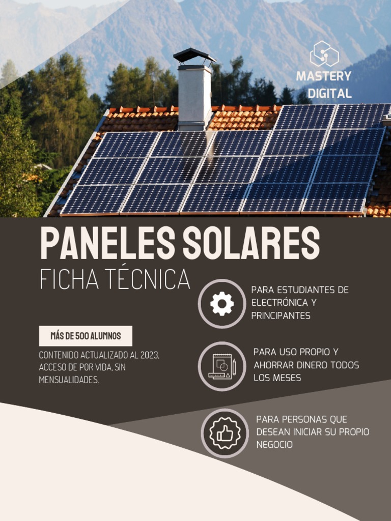 Ficha Tecnica - Paneles Solares (3) - 1 | PDF | Panel solar | Electrónica