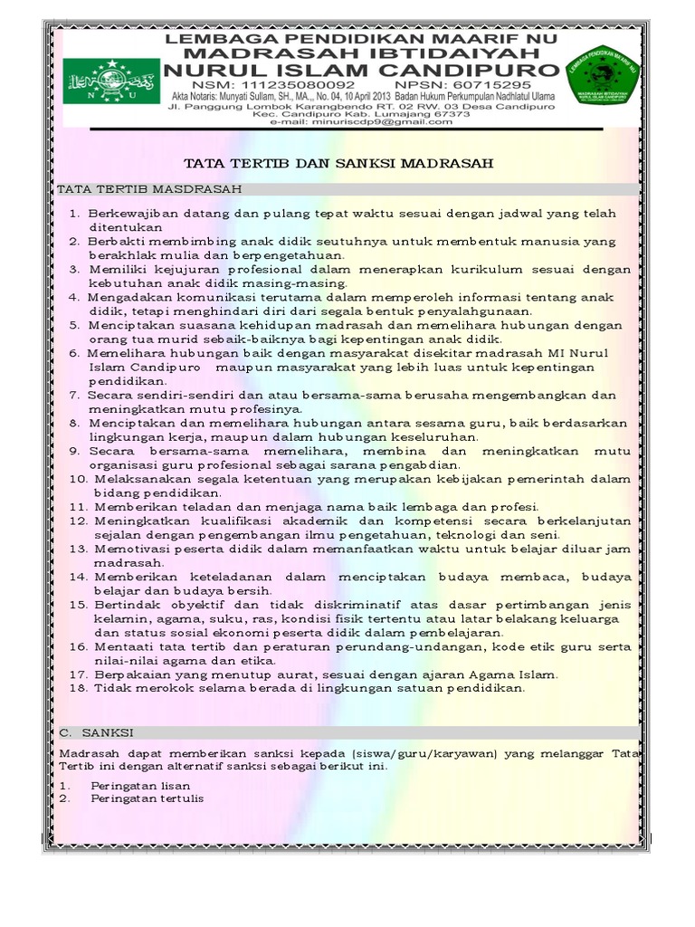 Tata Tertib Mican | PDF