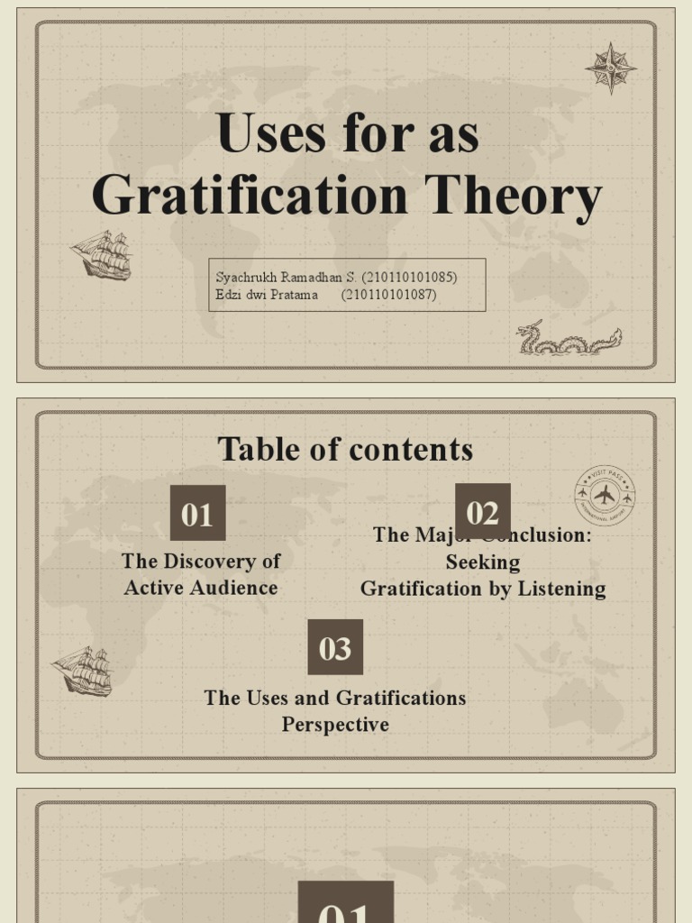 Uses For As Gratification Theory | PDF | Cognitive Science | Cognition