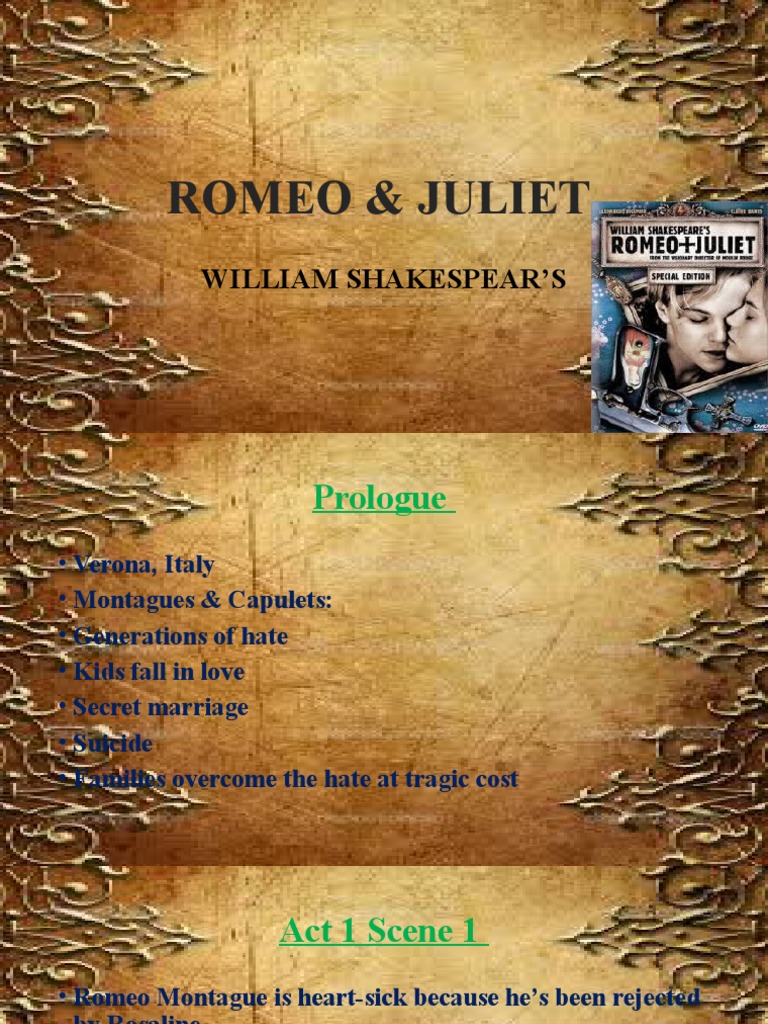 Romeo & Juliet Presentation | PDF