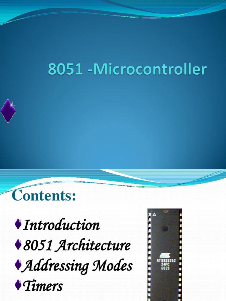8051 | PDF | Central Processing Unit | Computer Hardware