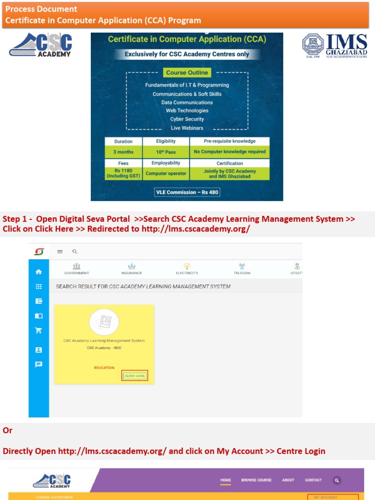Process Flow - CCA (CERTIFICATE IN COMPUTER APPLICATION) | PDF